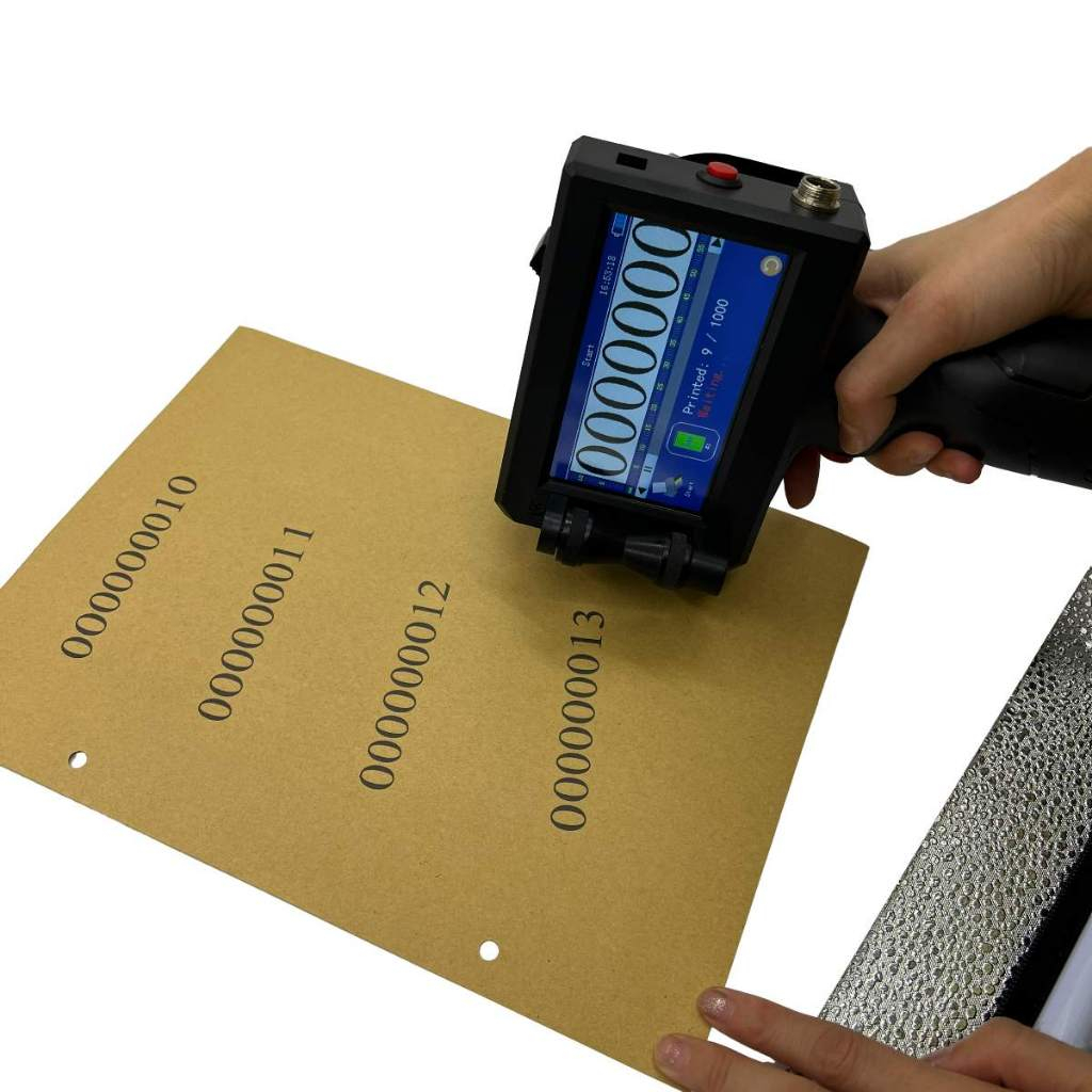 Handheld Printer Touch Screen Label Inkjet USB QR Code Automatic Coding ...