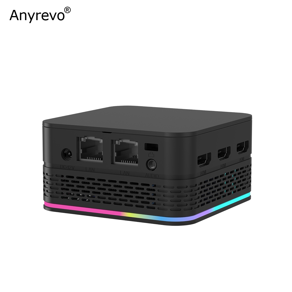 Intel N95/N100 Quad Core Mini PC Box with Dual LAN Dual band 2.5G wifi ...