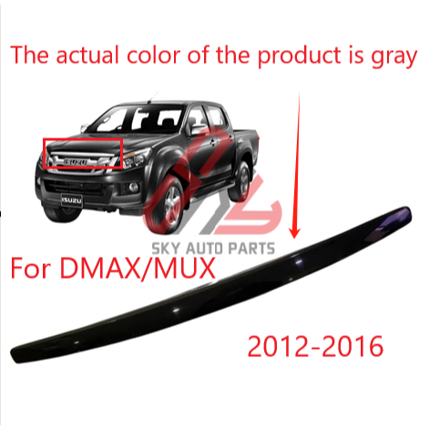 （grey）Auto Front Bumper Grille hood Moulding for isuzu DMAX 2011 2012 ...