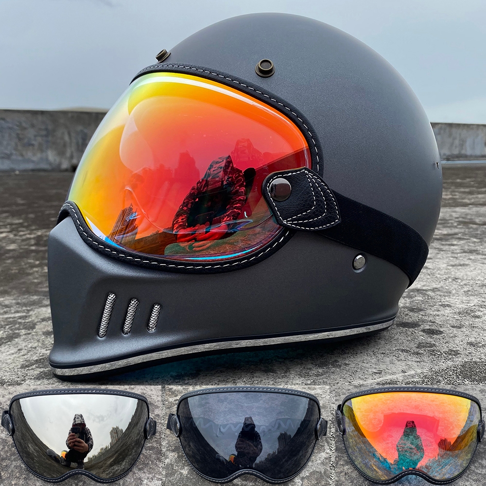 Retro Motorcycle Goggles HD Wide Field Of View Windproof Dustproof ...