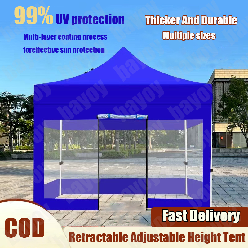 3x3/3x4.5/3x6 Outdoor Tent with Side Cover and Door Heavy Duty Water ...