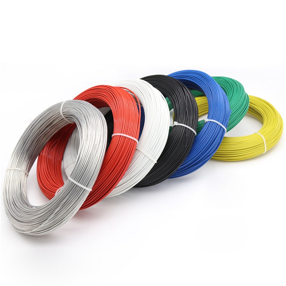 10Meters High Temperature Cable FF46-2 Insulated Cable Heat Resistant Electronic Teflon Tinned ...