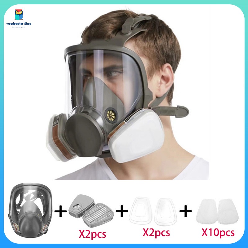 Multi-function Full Face dust Chemical Spray Painting Respirator Vapour ...