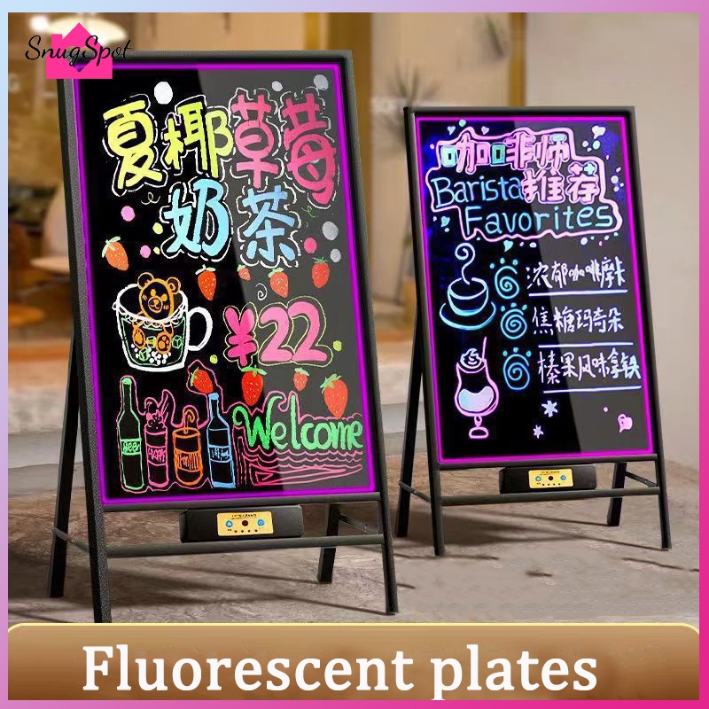 Fluorescent board advertising board, handwriting commercial bright ...