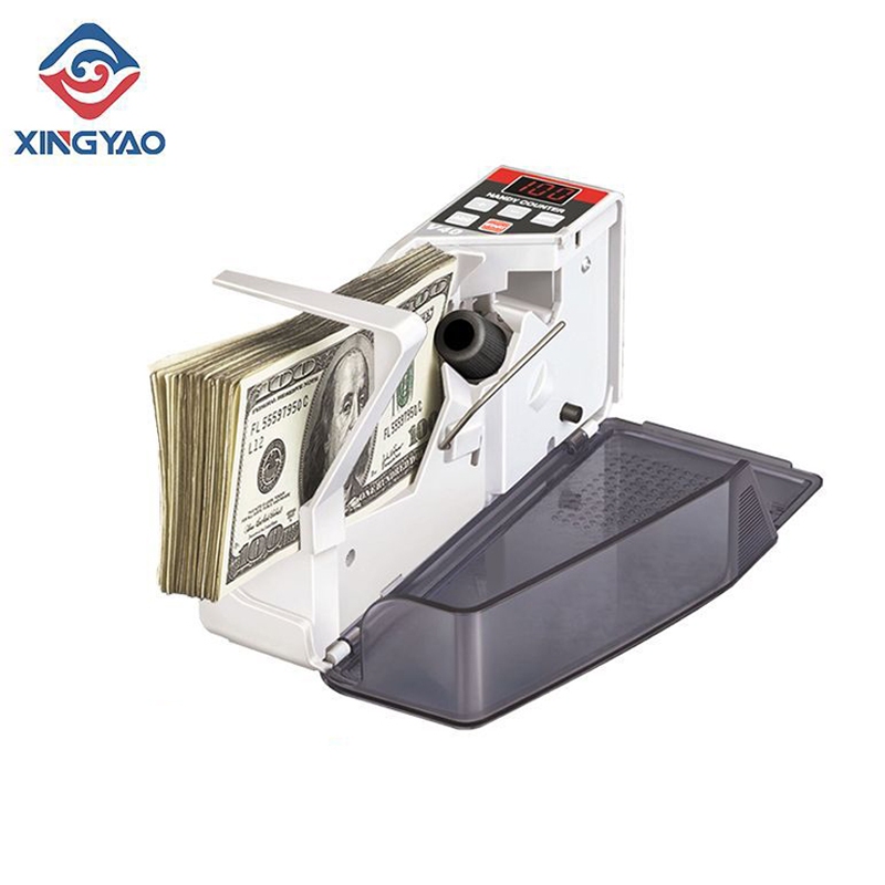 XINGYAO V40 Mini Handy Money Counter Portable Cash Count Banknote Money ...
