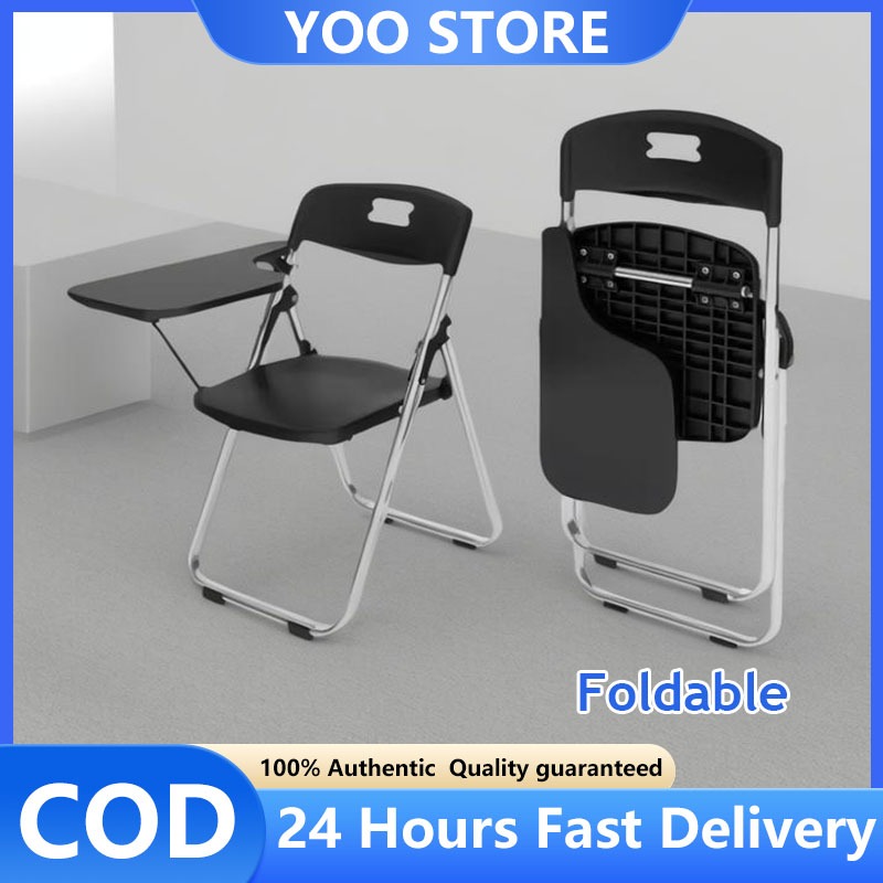 Folding Office Chair With Writing Board Portable Student Chair Meeting ...