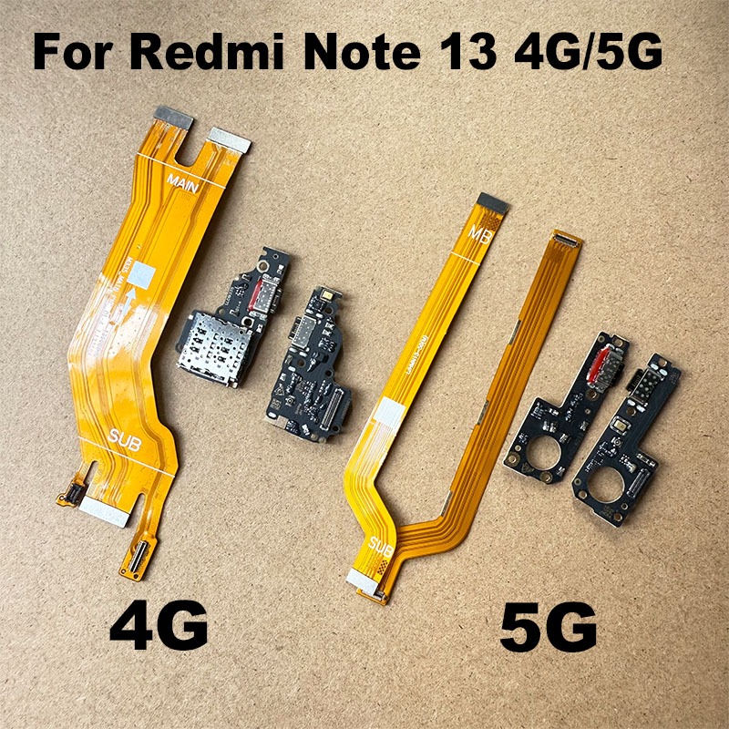 For Xiaomi Redmi Note 13 4G 5G USB Charging Port Dock Connector Board ...