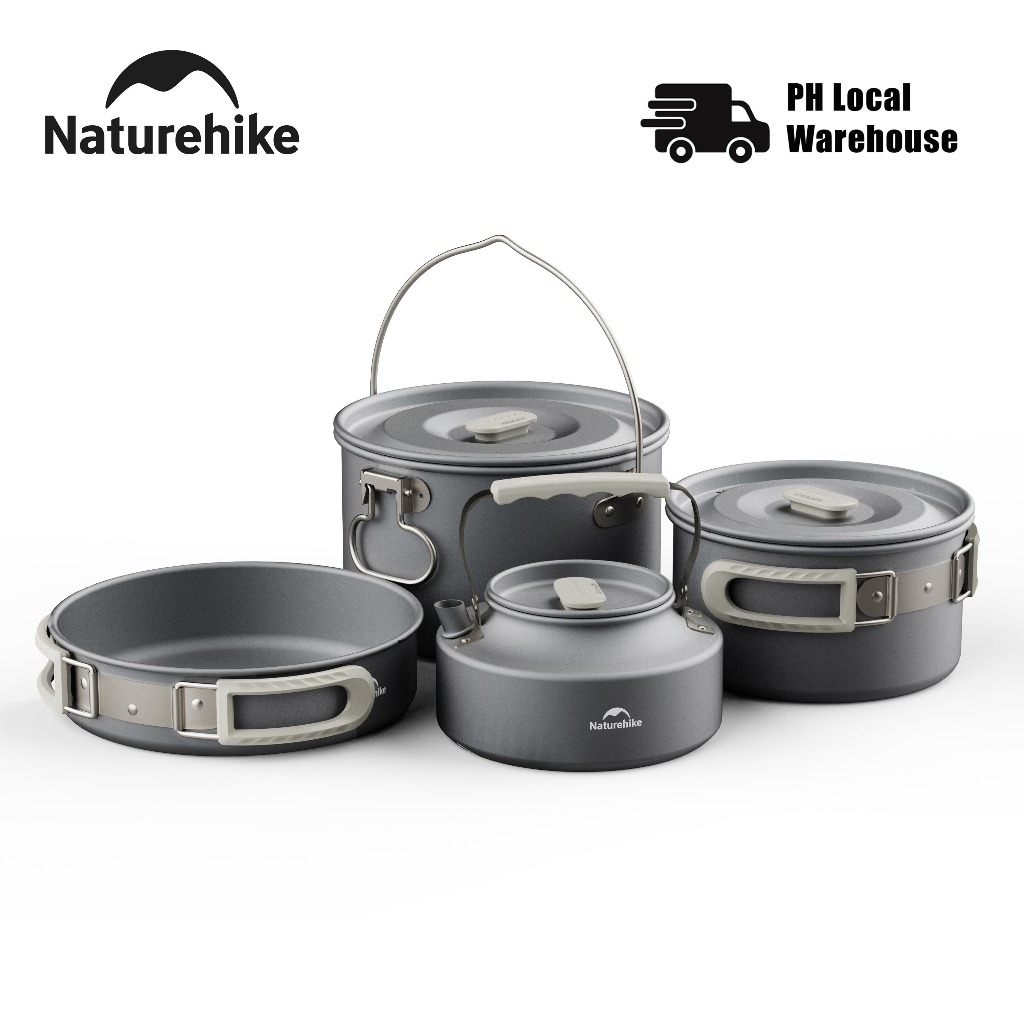 Naturehike camping cookware aluminum alloy pot Outdoor Pot Set ...
