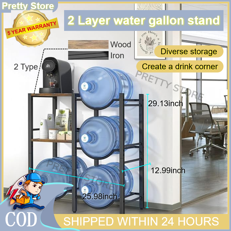 3 Layer Water rack gallon stand with countertop multilayer water ...