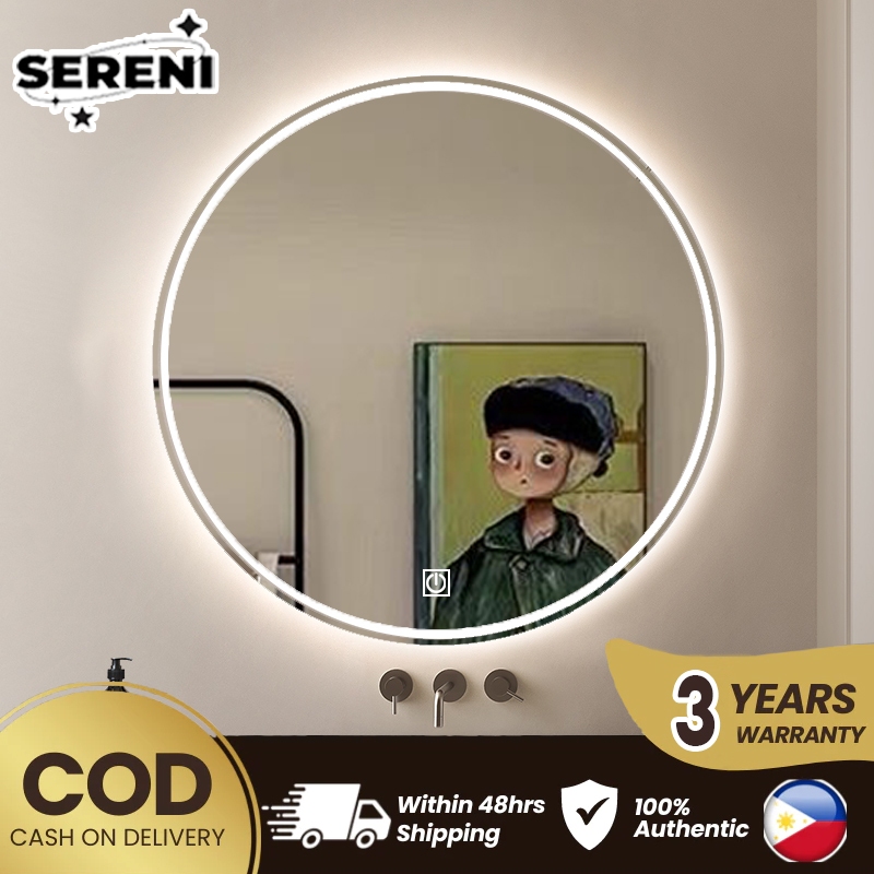 Smart Bathroom Mirror With 3color Light LED Mirror Touch Screen Wall ...