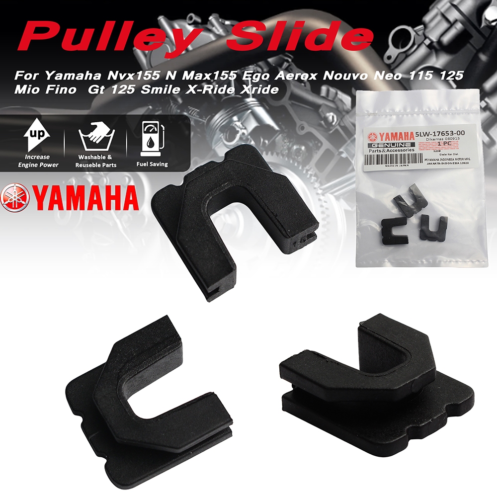 3pcs Genuine Pulley Slide Slider Piece / Slider Yamaha Mio I125 M3 Aerox V1 V2 Nmax V1 V2 Aerox ...