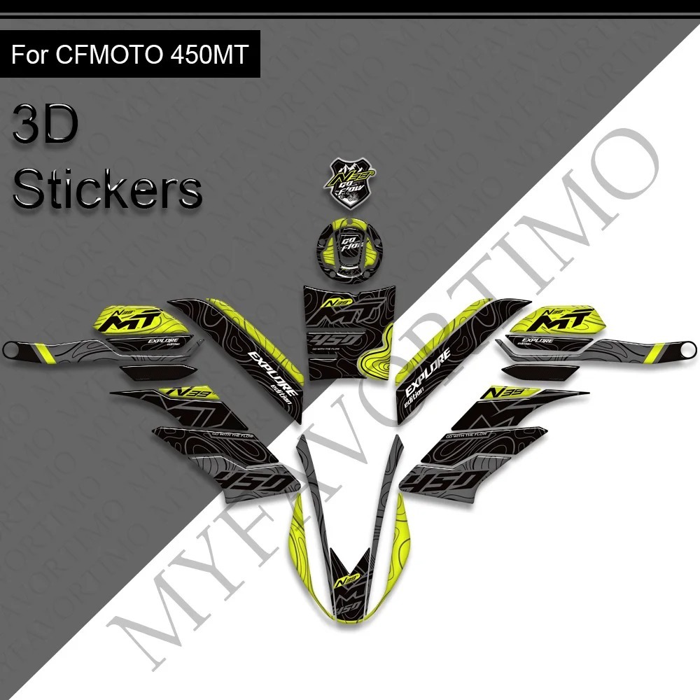 For CFMOTO 450MT 450 MT Adventure Bike CF MOTO Protector Tank Pad Grips ...