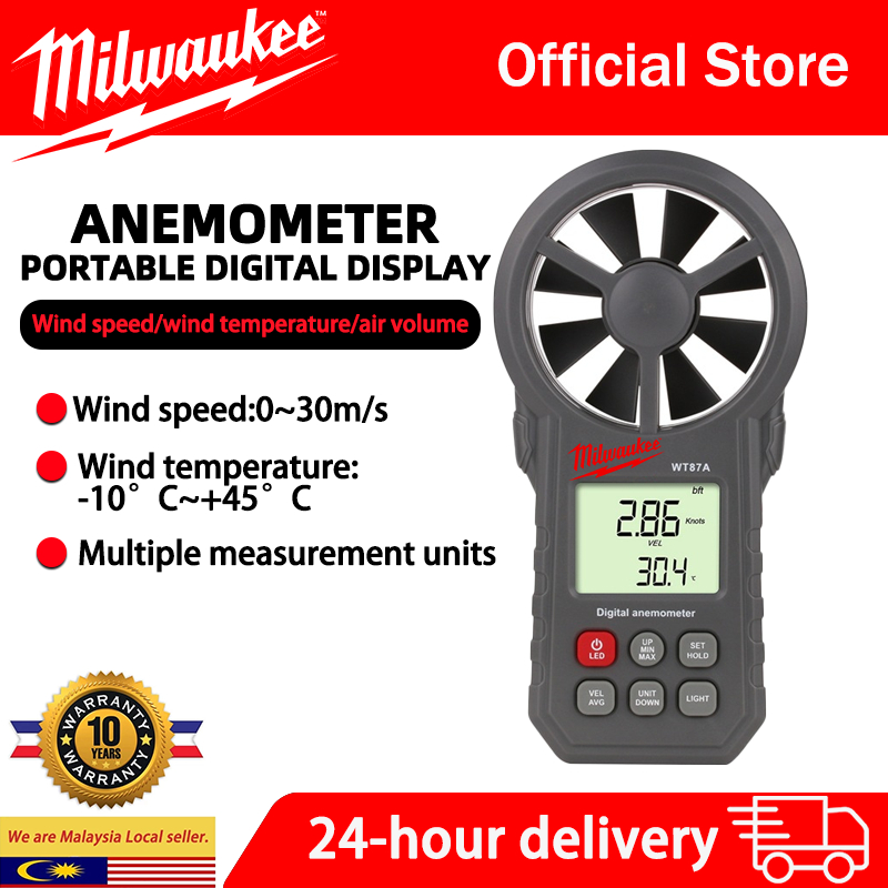 Milwaukee anemometer Mini Wind Speed Anemometer GM816 digital LCD ...