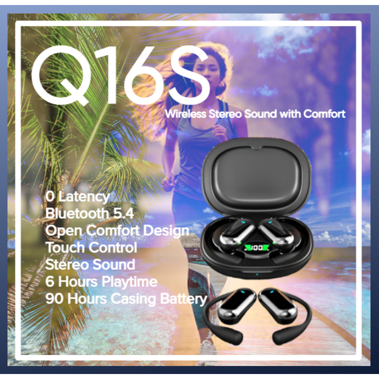 Not In Ear TWS Wireless Bluetooth Earphones Ear Hook Open Headset for ...