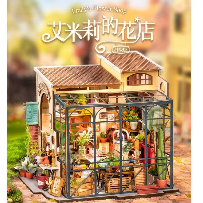 Rolife Rolife Rolife's Flower Shop Series DIY Handmade House Miniature ...