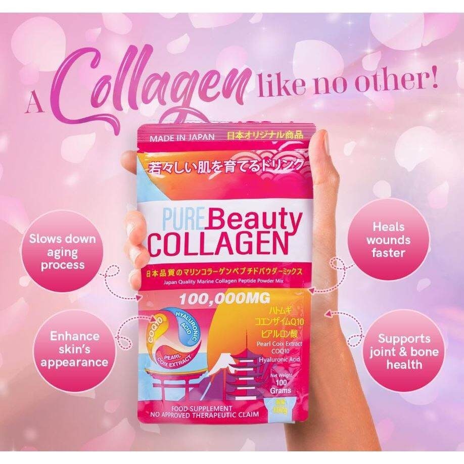 Original pure beauty collagen power 100g | Shopee Philippines