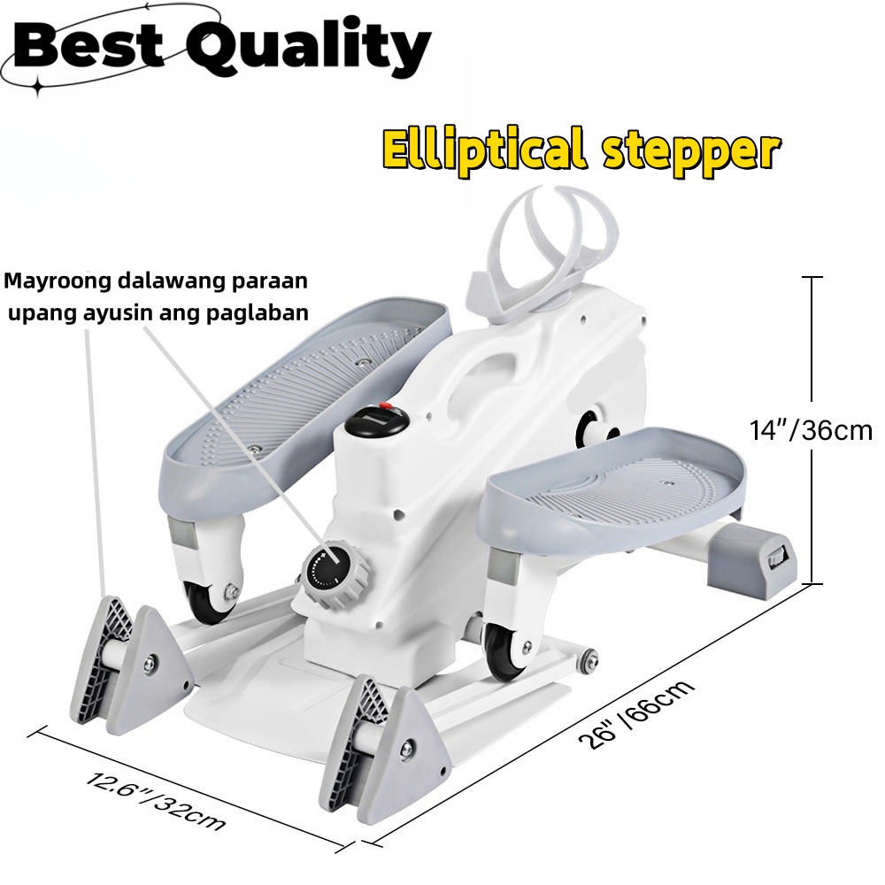 Mini Elliptical stepper with tension knob & adjustable Fitness Machine ...
