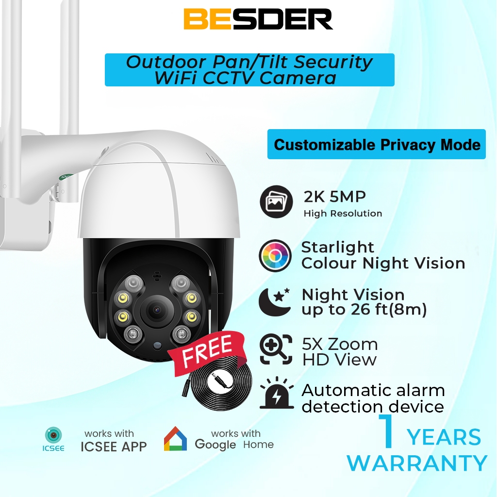 BESDER 8MP IP Camera 5MP Mini PTZ CCTV 4X zoom Wifi Camera CCTV Camera ...