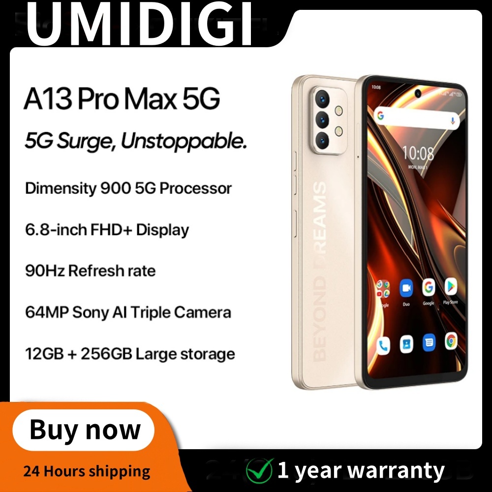 UMIDIGI A13 Pro Max 5G Smartphone Android 12 12GB 256GB Dimensity 900 ...
