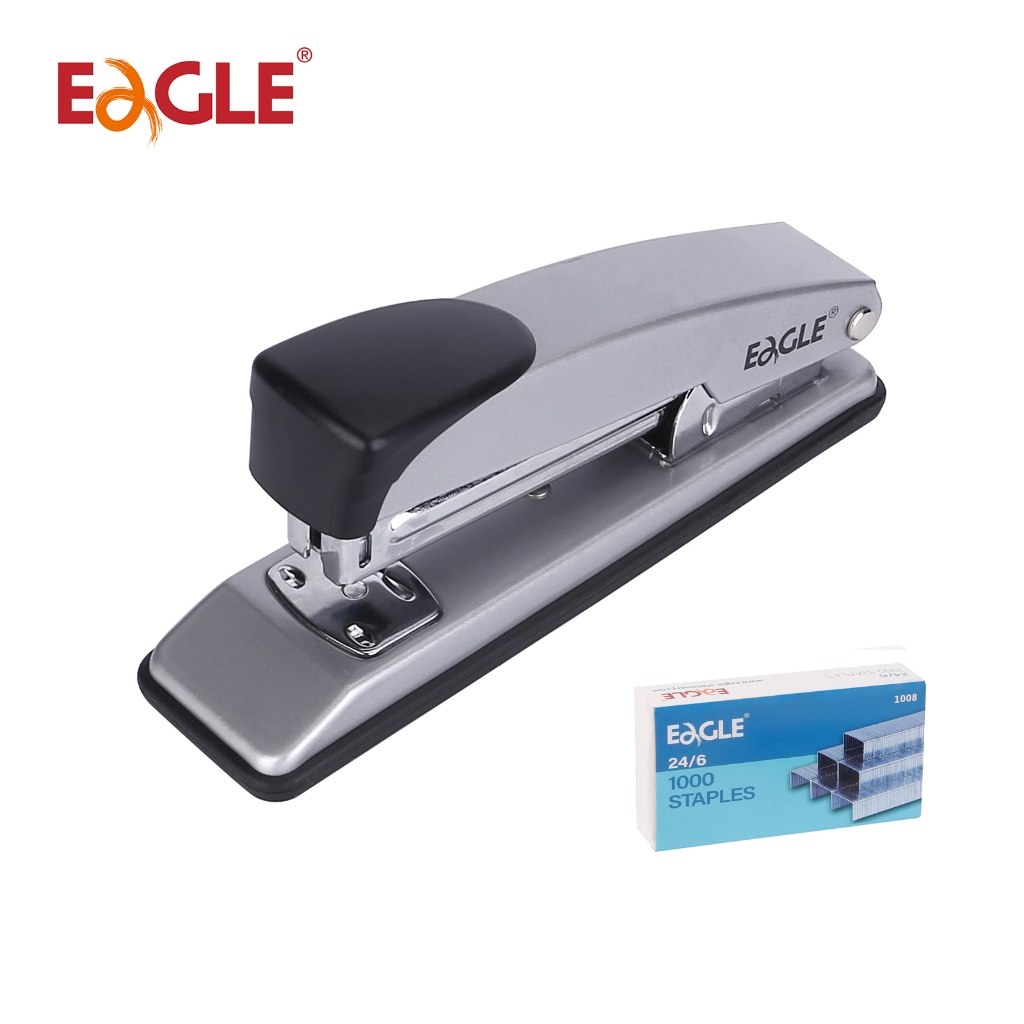 Eagle Multi-function Stapler With 1000 Staples Built-in Staple Remover ...