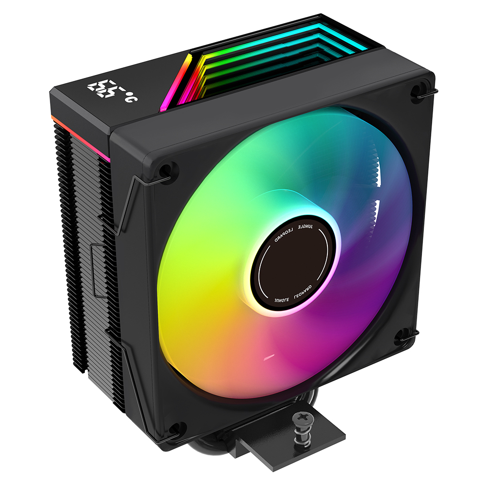 Jungle Leopard KF420 Digital ARGB CPU Cooler Black / White 4 Heat Pipes ...