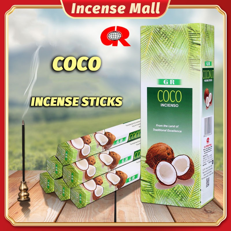 GR Coconut Incense Sticks (20 Sticks Per Pack) | Shopee Philippines