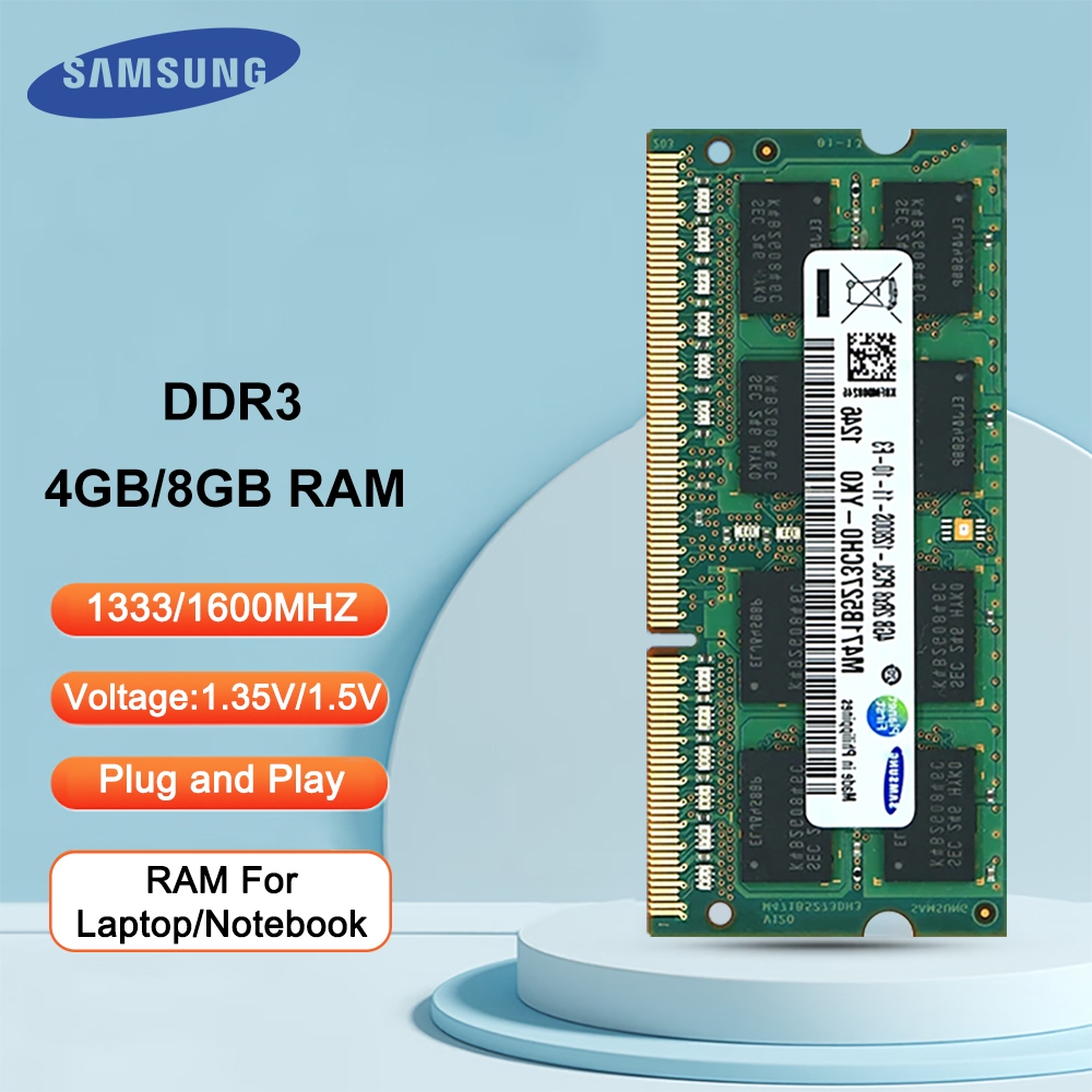 Samsung DDR3 8Gb Ram For Laptop 1600Mhz 1333Mhz DDR3L 8Gb 4Gb PC3-10600 PC3-12800 204Pin SODIMM ...