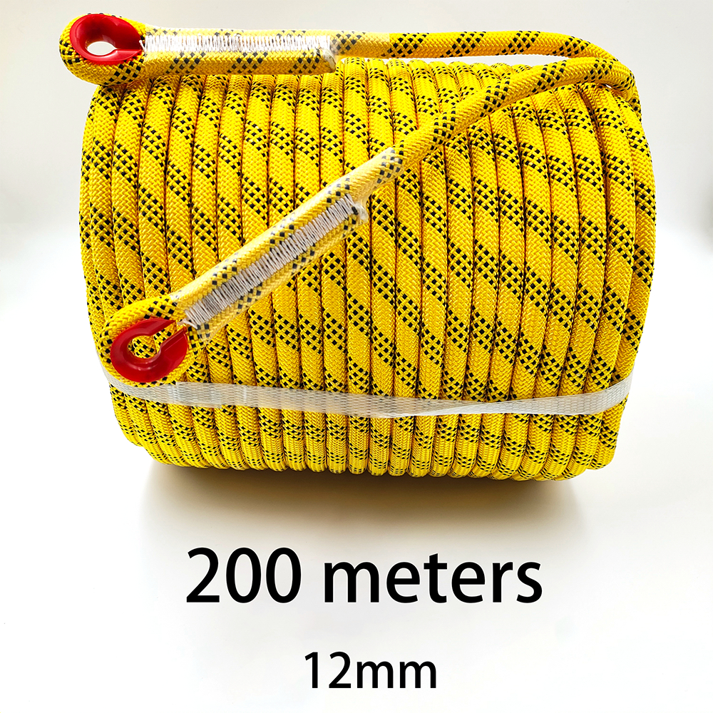 200m 12mm Rock Climbing Rope Tree Climbing Equipment Fire Escape ...