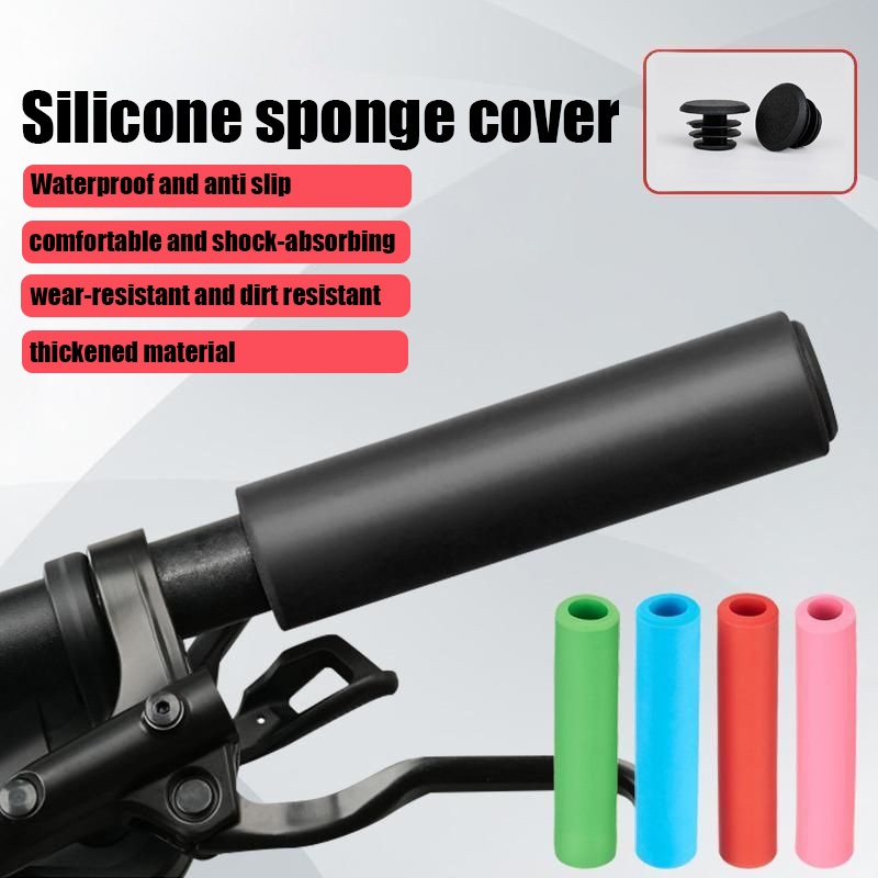 Xunwuk Silicone sponge cover 1 Pair Bicycle Grip Silicone Shock ...
