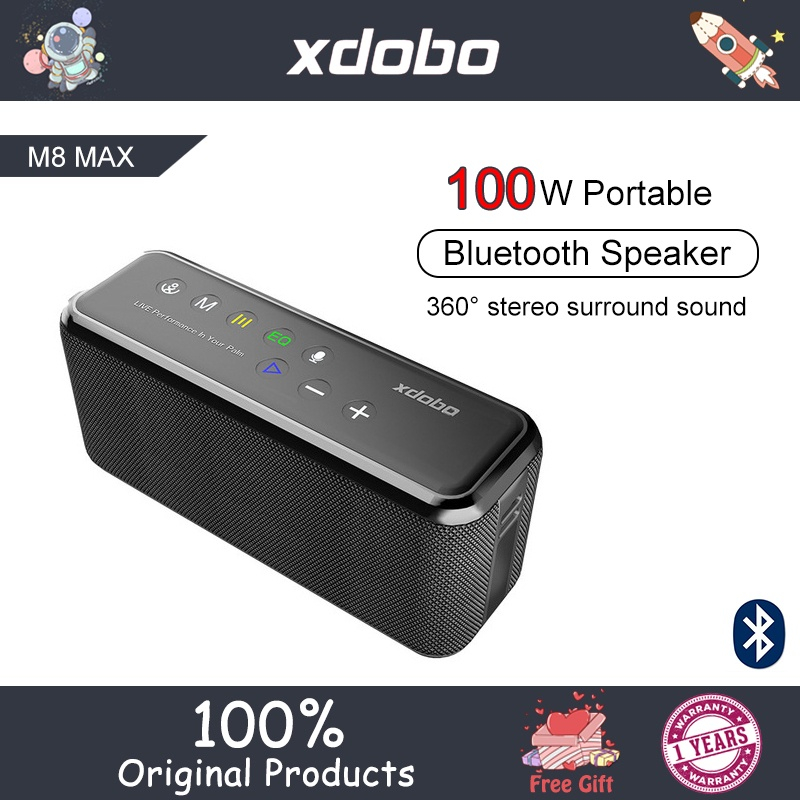 Xdobo X8 Max 100W Portable Bluetooth Speaker TWS 360° Stereo Surround ...