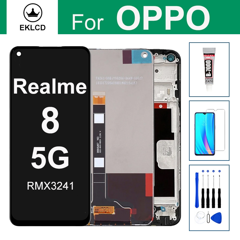 6.5'' For OPPO Realme 8 5G RMX3241 LCD Display Touch Screen Digitizer ...
