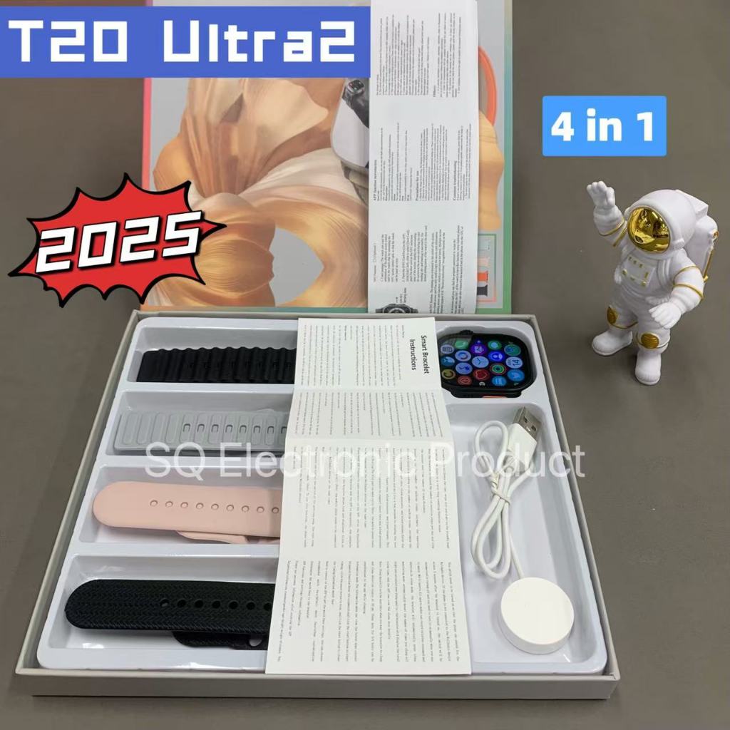 T20 ultra2 smartwatch 49mm 4-in-1 set supports Bluetooth call ...