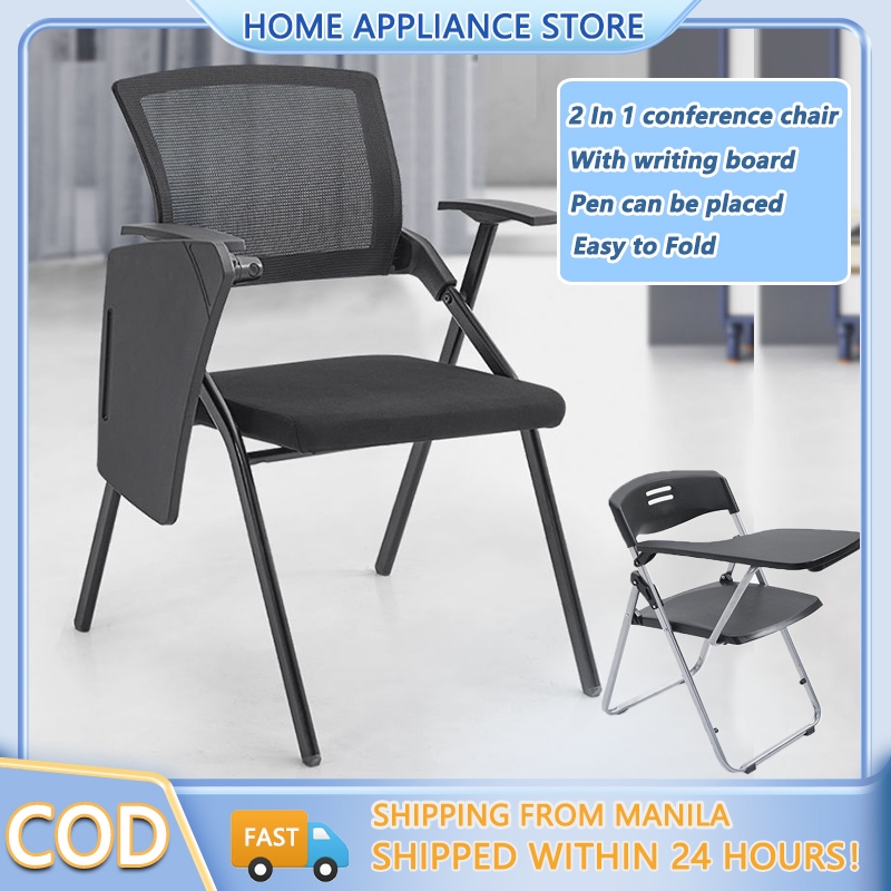 Office Chair Conference Room Folding Chair with Writing Board Office ...