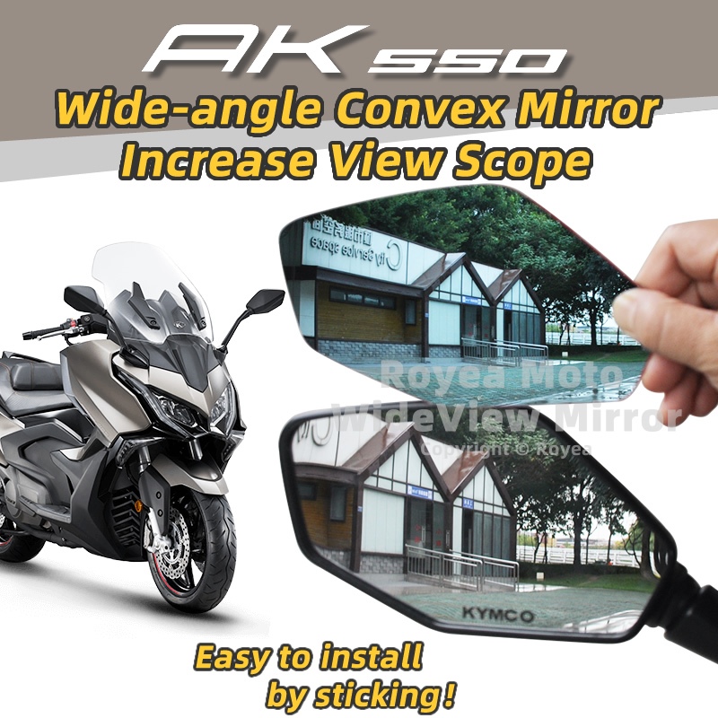 KYMCO AK550 PREMIUM Wide Angle Mirror Rearview Back Side Mirror AK550 ...