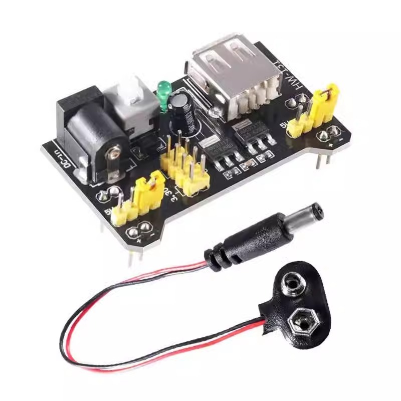 1sets 3.3V 5V MB-102 Solderless Breadboard Power Supply Module with 9V ...