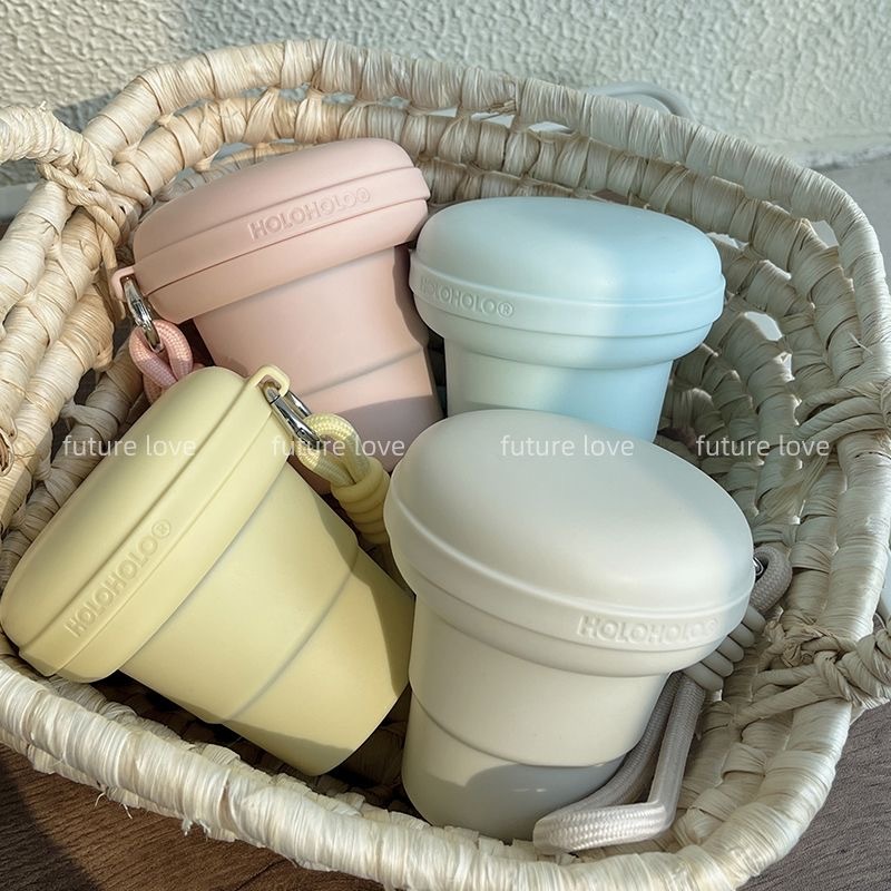 ️Folding Water Cup ️HOLOHOLO Macaron Foldable Water Cup Portable ...