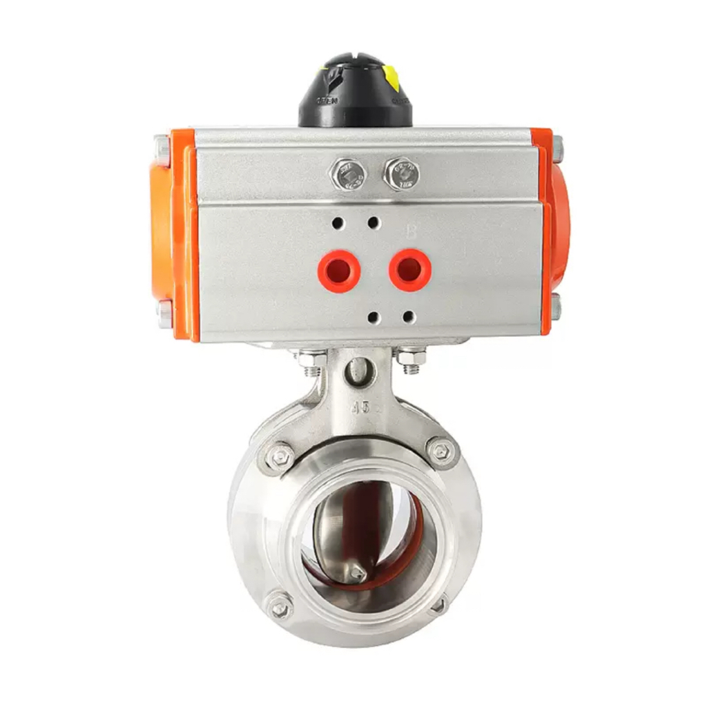 304/316l Stainless Steel Pneumatic Quick-Release Butterfly Valve ...