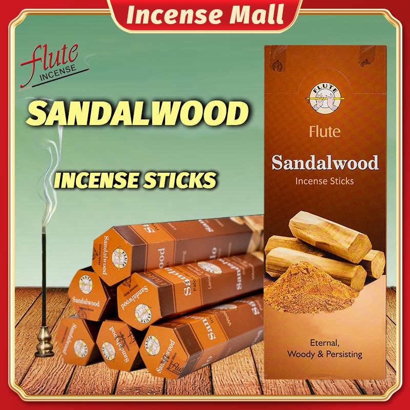 Flute Sandalwood Incense Sticks (20 Sticks Per Pack) | Shopee Philippines
