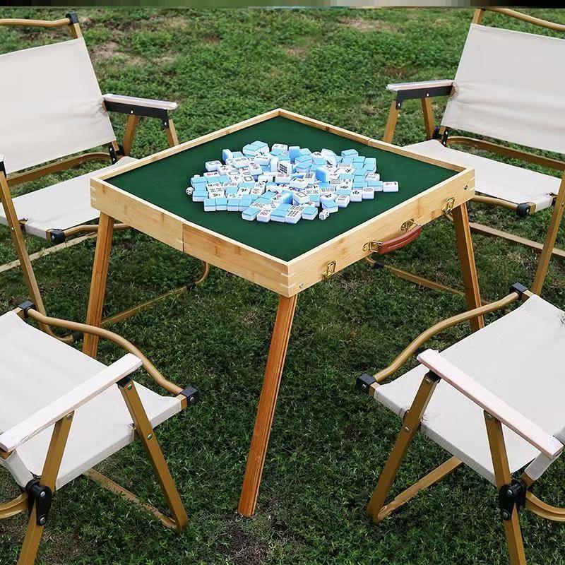 Outdoor travel portable high folding mahjong table for portable solid ...