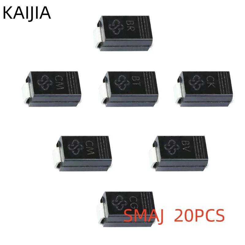 20pcs Original Crystal Tube One-Way Two-Way SMA SMAJ30A CK SMAJ30CA YK ...