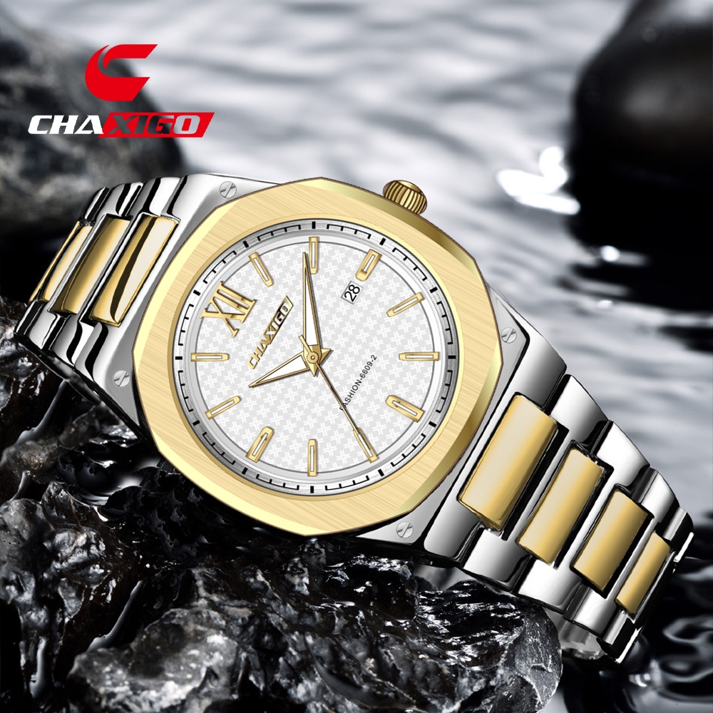 CHAXIGO Luxury Men's Watch Waterproof Luminous Date Men's Square Watch ...