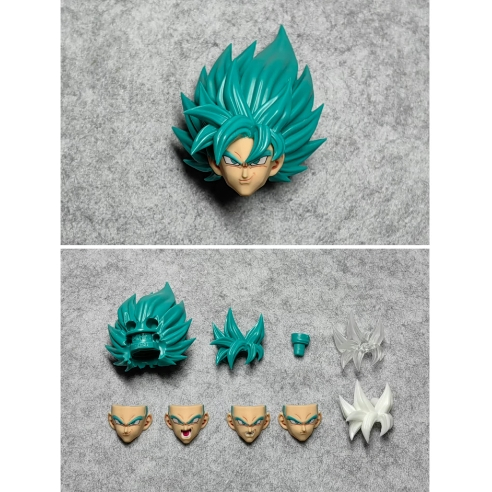 LEFMA Lao Lei Lei Feng hat Super Saiyan Goku head sculpture meat model ...