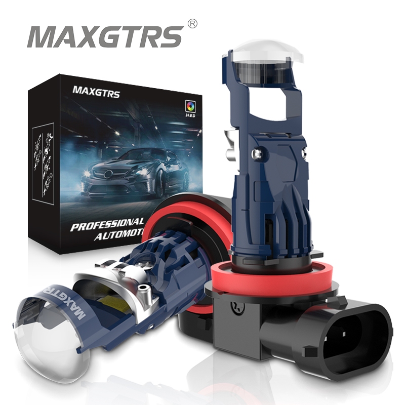 MAXGTRS H7 Led Lens 1:1 Mini Projector H11 H8 H9 9005 HB3 9006 HB4 Car ...