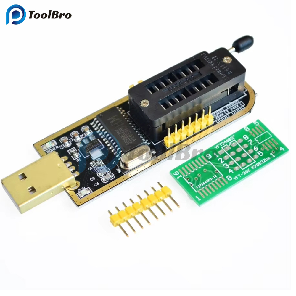 CH341A 24 25 Series EEPROM Flash BIOS USB Programmer with Software & Driver | Shopee Philippines