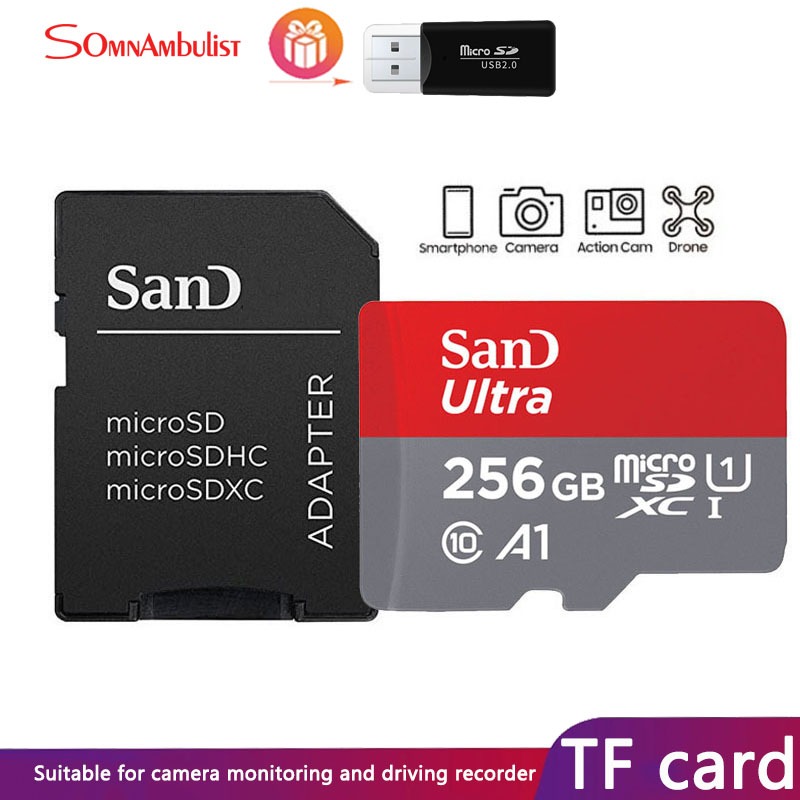 Samdisk Miniature SD Card 1TB 512G 256GB 128GB Classe 10 A1 TF Mobile Phone Flash Memory Card ...