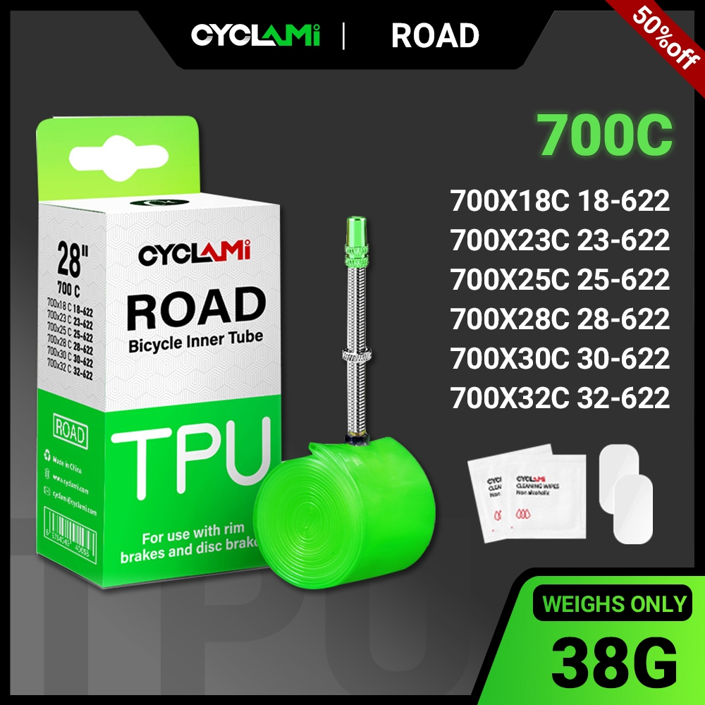 CYCLAMI Road Bike Inner Tube Ultralight 38g TPU Material Tire French ...