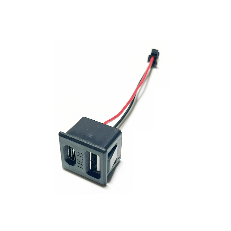 Usb Female Socket type-c Double Socket usb a Female Lamp Charging ...