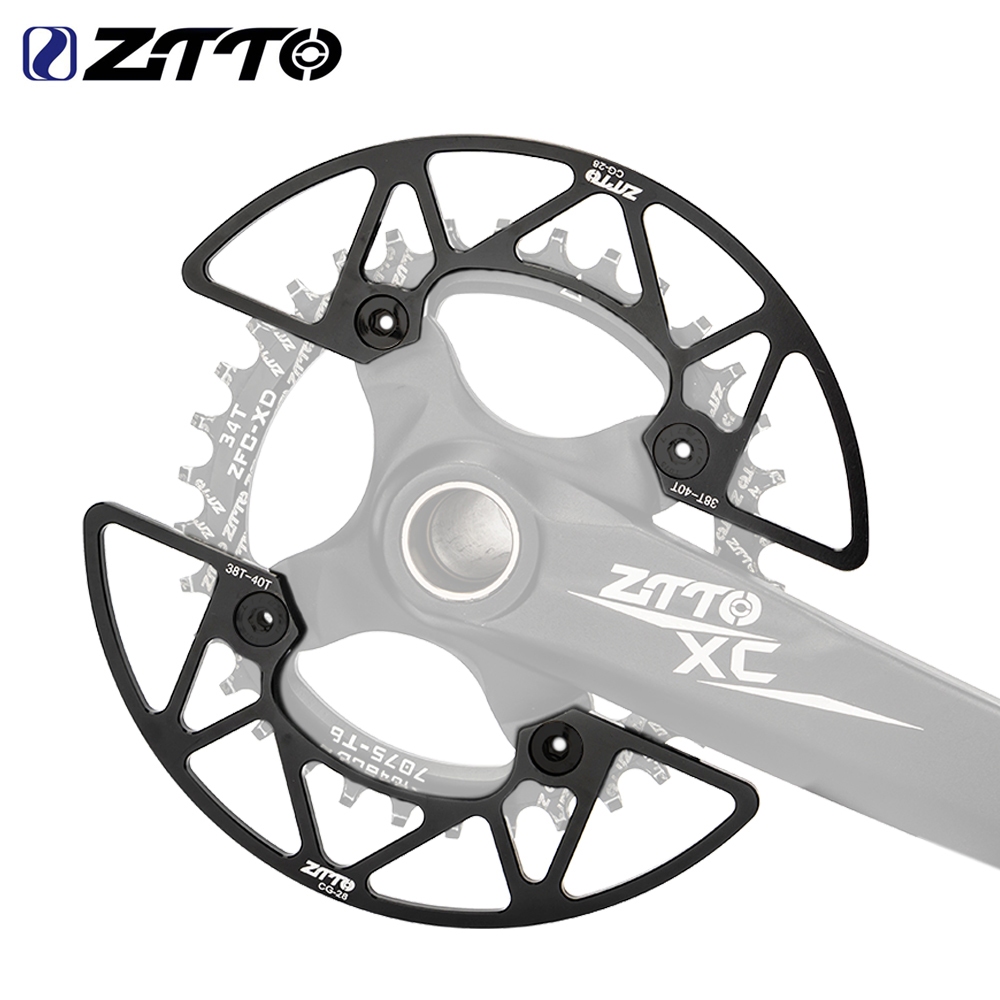 ZTTO MTB Bicycle Chain Guide Chainring Protector Gravel Mountain Bike Chain Ring Guard 1x System ...