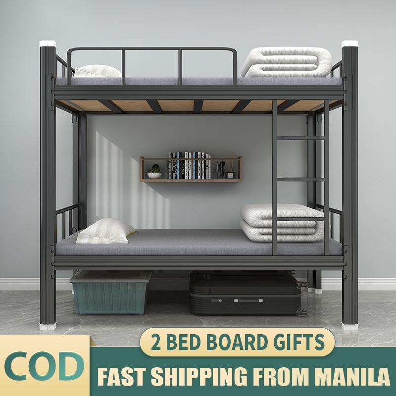 Bunk bed High and low bed Iron frame bed Apartment bed Household simple ...