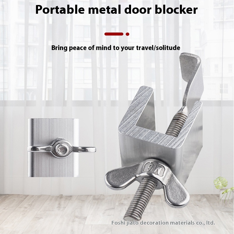 Stainless Steel Door Stopper Door Stopper Hotel Security Buckle Lock ...